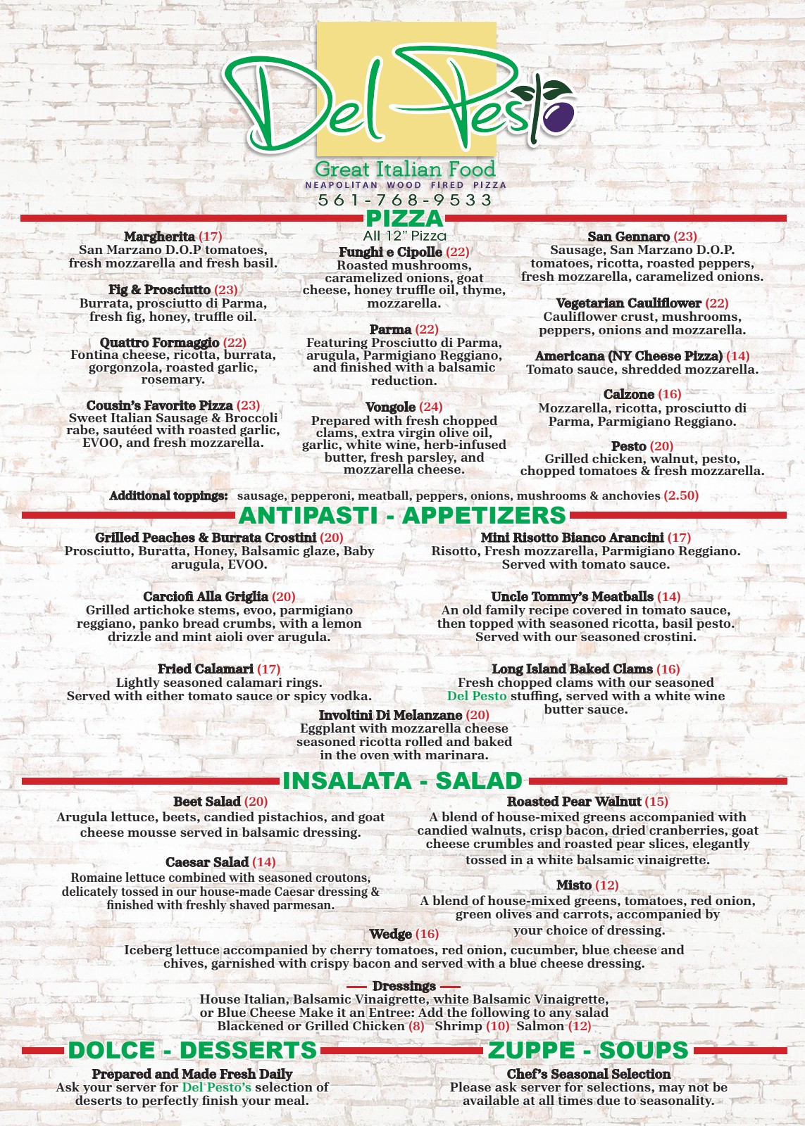 Del Pesto - Authentic Italian Restaurant in Jupiter, FL
